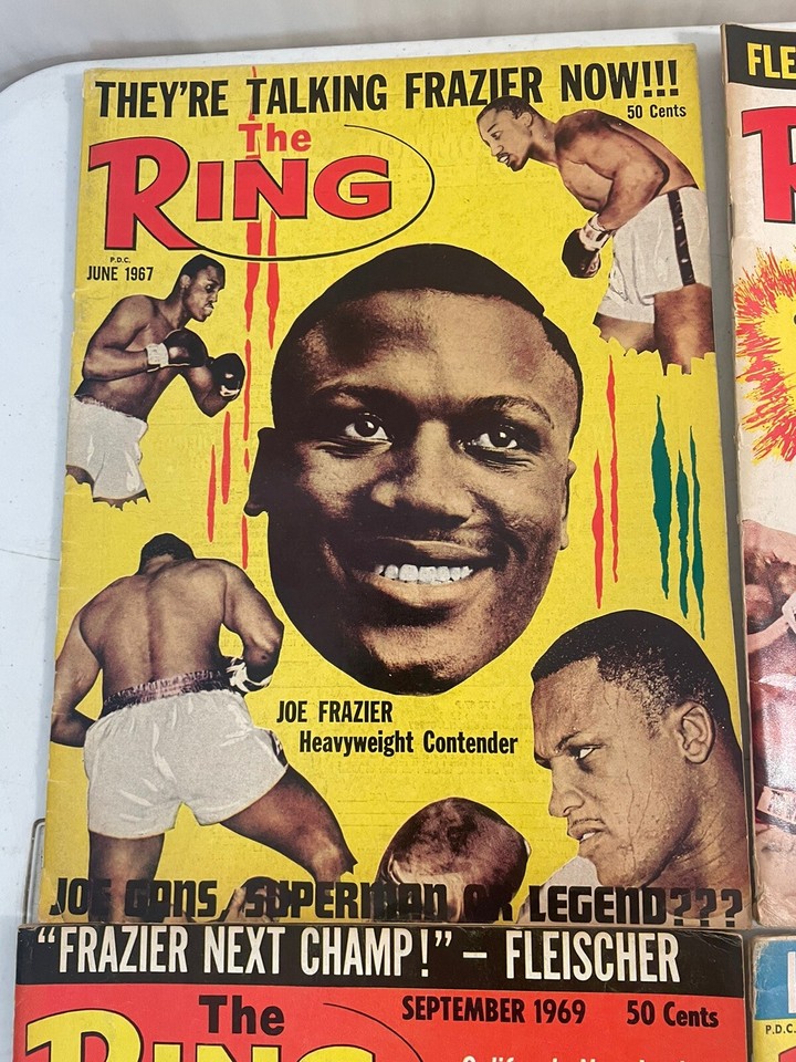 The Ring Magazine 1967-1971 Lot Of 6 Boxing Wrestling Magazines 1970s ...