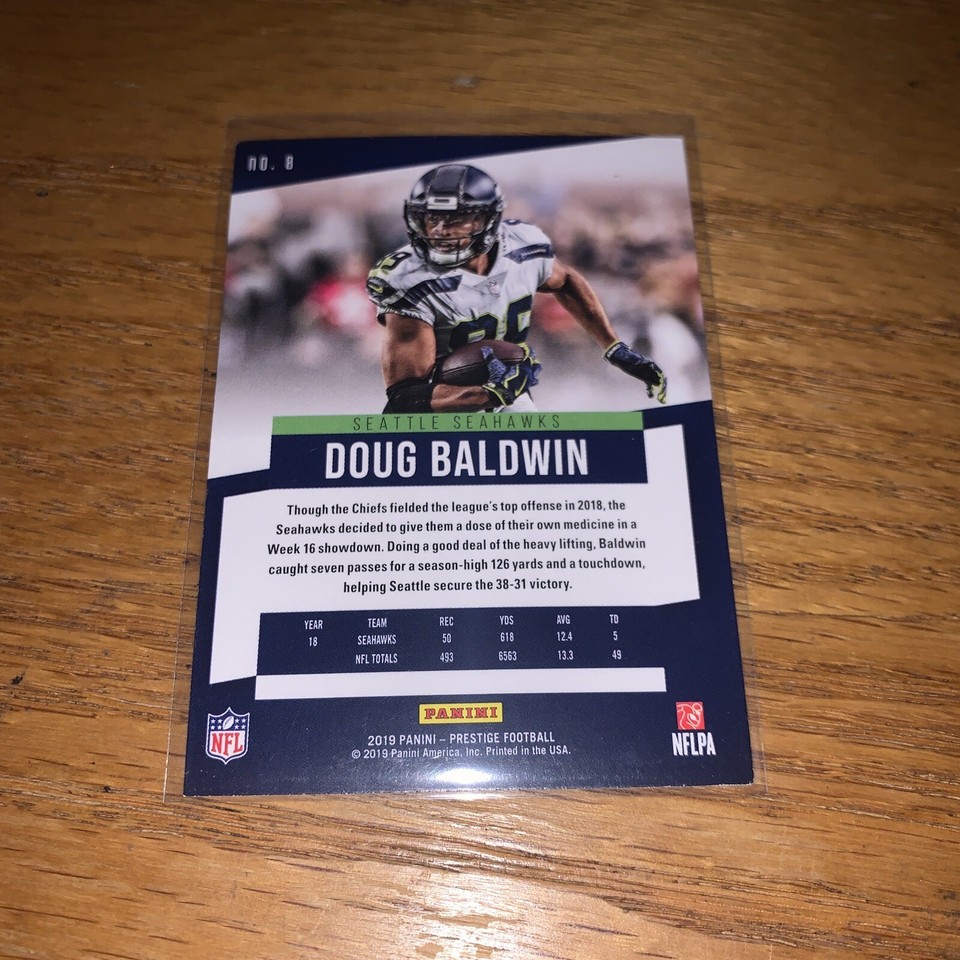 doug baldwin Prestige 2019 NFL Seahawks Football Card #8 | eBay