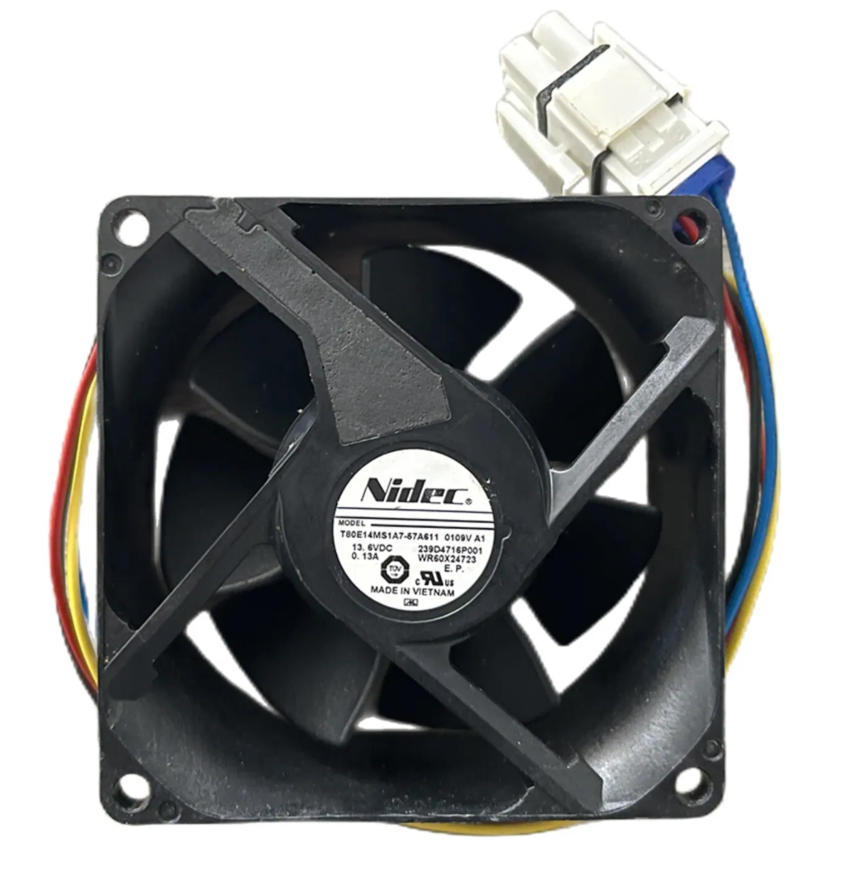 For GE Refrigerator Fan Nidec V80E14MS2A3-57A611 239D1412P002 13.6V ...