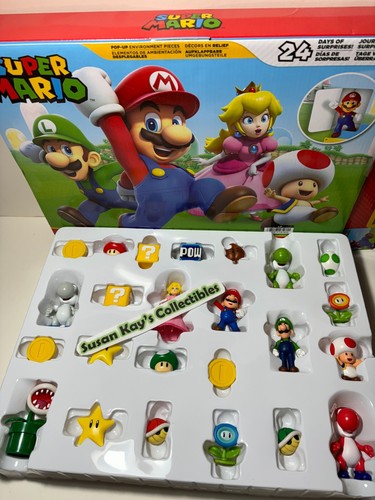 Super Mario Advent Calendar 24 Days of Surprises 8 Figures 16 ...