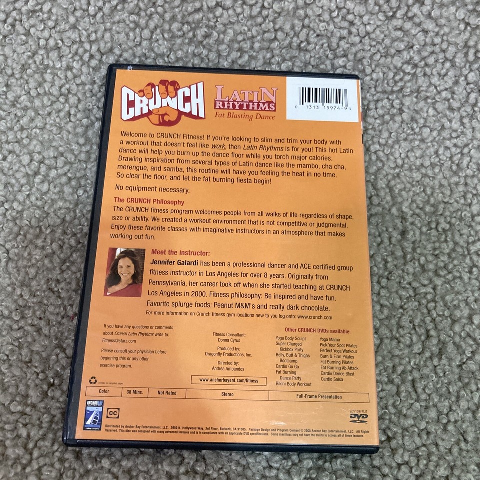 Crunch - Latin Rhythms (DVD, 2008) Fat Blasting Dance - NEW 13131597493 ...