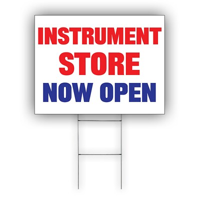 Instrument Store Now Open Advertising Musical Instruments Coroplast ...