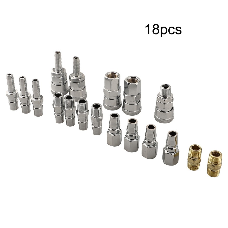 Air Compressor Air Hose Fittings Anti-Rust Compressor Coupler Pneumatic ...