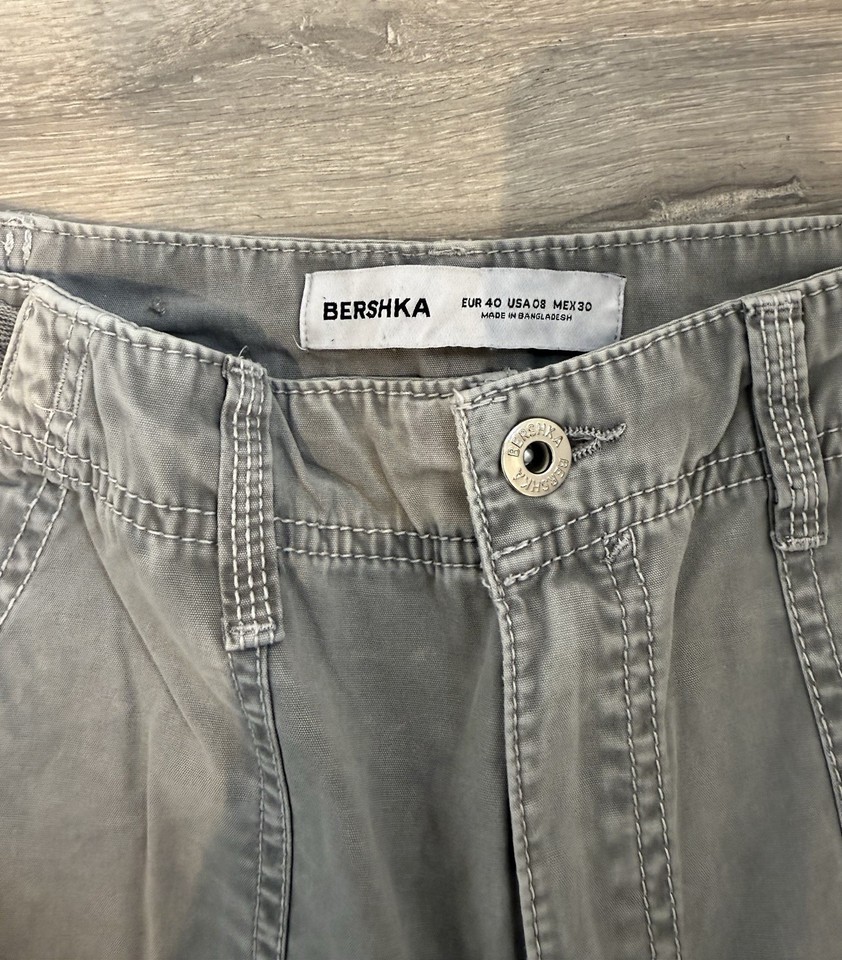 Ladies Grey Cotton Cargo Trousers W30 L32 Good Condition | eBay UK