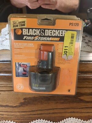 Black & Decker FireStorm Powered OEM 9.6V Cordless Tools Battery Pack ...
