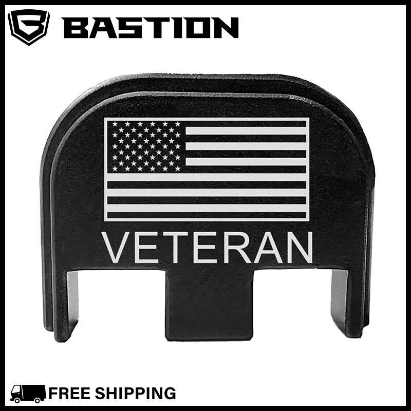 GLOCK REAR SLIDE BACK COVER PLATE Models 17-45 Gen 1-5 Bastion US Flag ...