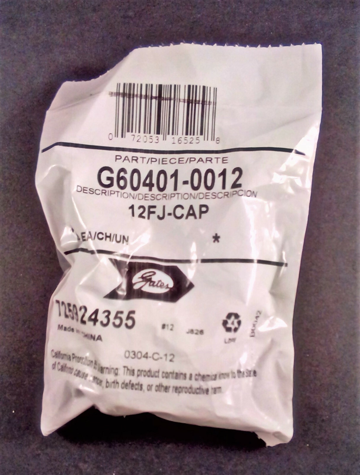 GATES G60401-0012 PLUGS 10FS-CAP ( 5 PACK ) | eBay