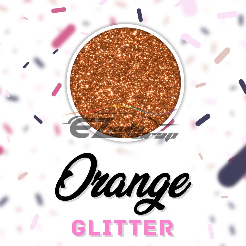 Copper Orange Glitter Heat Transfer Vinyl HTV T-Shirt 20" Iron Heat ...