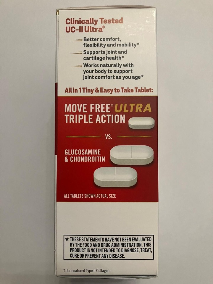 Move Free Ultra Triple Action Supports Joint Health Cartilage & Bones ...