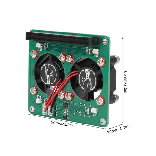 Dual Cooling Fan Radiator Module Heatsink Board For Raspberry Pi 3A/3B ...