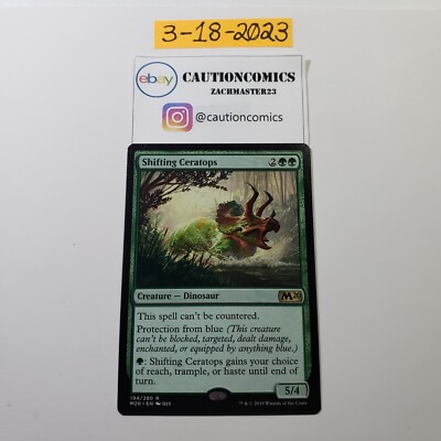 Shifting Ceratops 194/143 Core Set 2020 MTG Magic the Gathering (Box7 ...