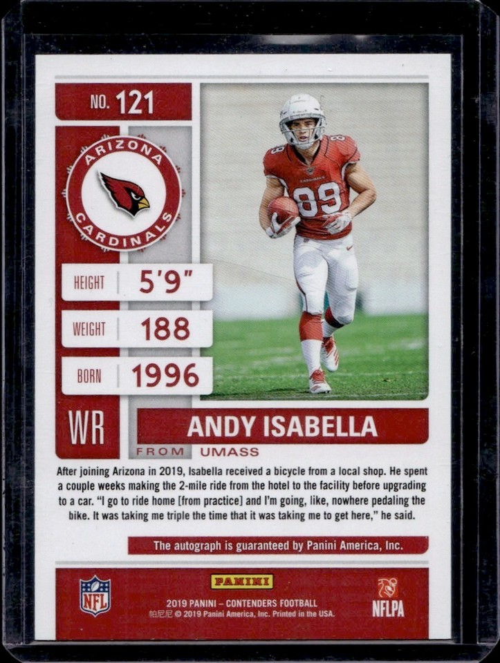 2019 Panini Contenders - Rookie Ticket RPS Cracked Ice #121 Andy ...