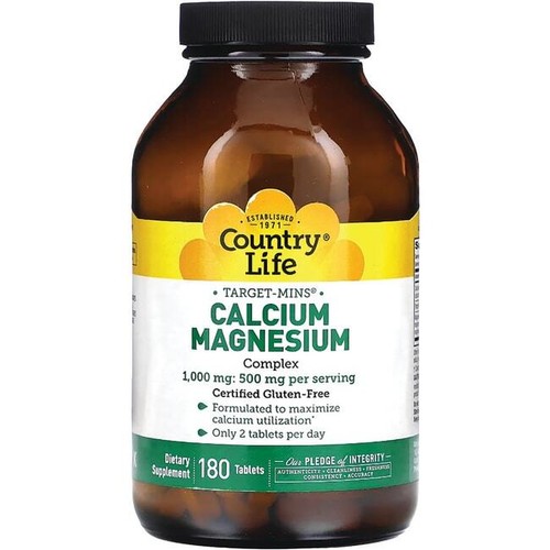 Country Life Target-Mins Calcium-Magnesium Complex 180 Tabs | eBay