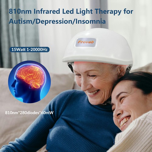 Brain Wave Helmet 810nm LED Neuromodulation for Mental Disorders Head ...