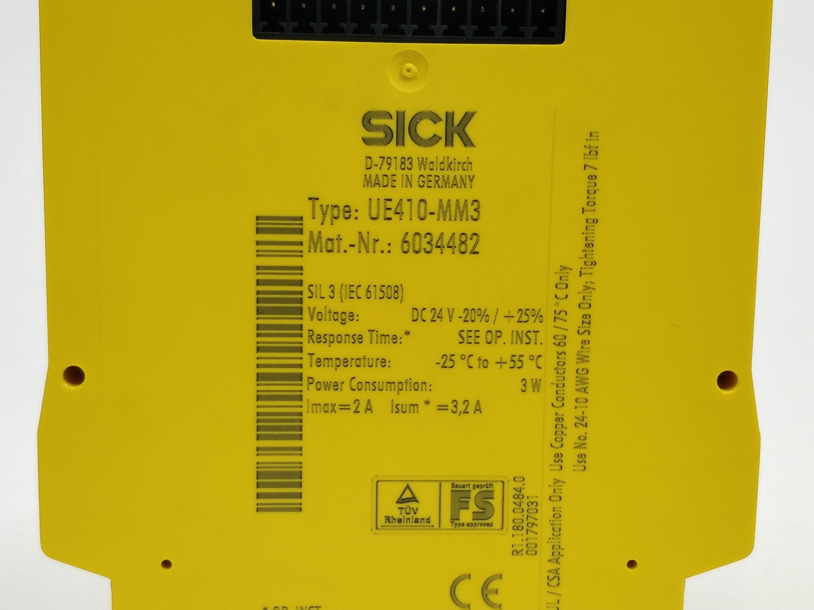 SICK Ue410-mm3 Safety Controller 6034482 for sale online | eBay