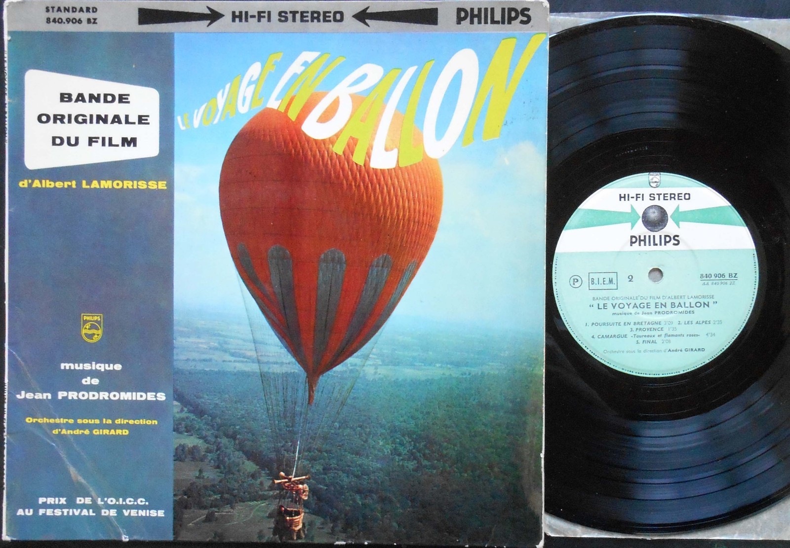 JEAN PRODROMIDES OST LEVOYAGE EN BALLON 10" French 1960 HI-FI STEREO | eBay