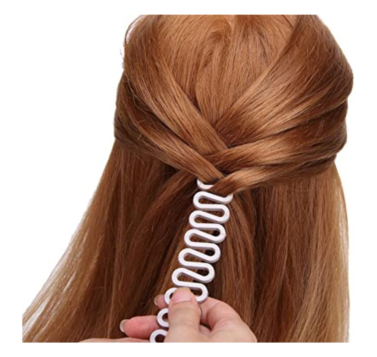 HAIR FRENCH PLAIT BRAID TOOL Braiding Maker Stick Band Twist Roll ...