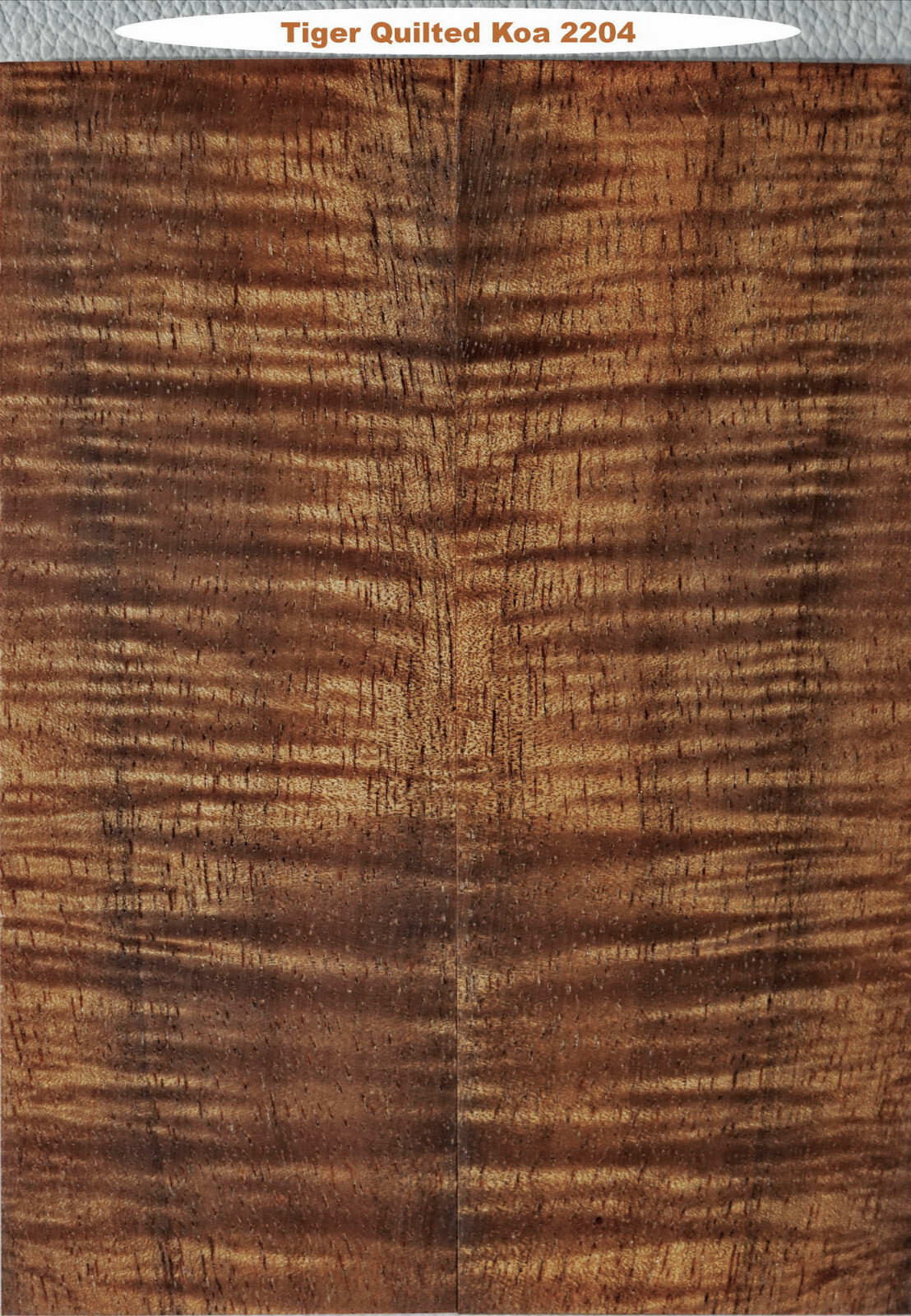 Stabilized Shimmering Koa Tiger Curl knife scales #2204, pistol grips ...