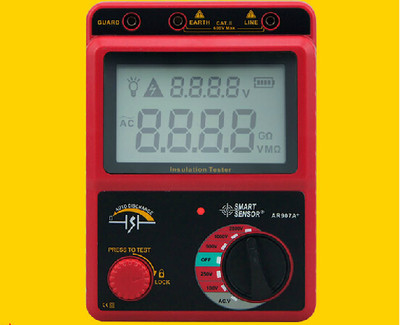 High Voltage 2500V Insulation Resistance Tester Meter Megger Range 49 ...