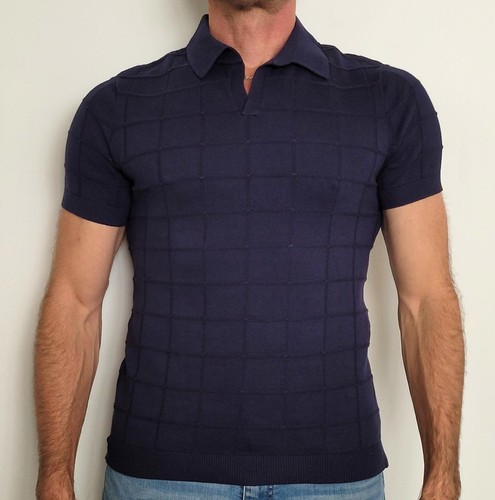 Bonobos Men’s S Polo Shirt Navy Textured Knit 100% Cotton | eBay