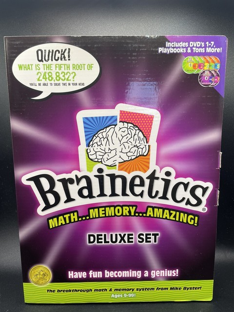 Brainetics Math Memory Deluxe Set 7 DVD Complete System for sale online ...