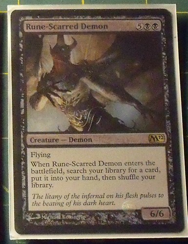 Rune-Scarred Demon Creature in Hologram - MAGIC / THE GATHERING ...