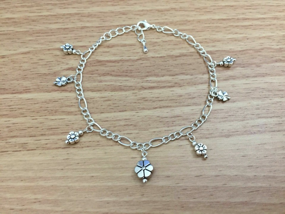 (1) Bracelet Women Fashion Delicate Stylish Charm Silver Chain Design ...