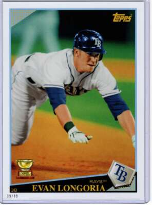 Evan Longoria 2017 Topps Update All Rookie Cup 5x7 #ARC-12 /49 Rays | eBay
