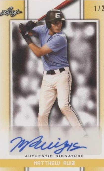 2019 Leaf Perfect Game National Showcase - Autographs Matthew Ruiz #BA ...