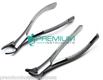 2 Pcs Dental Premium Forceps 150 & 151 Upper Lower Molars Incisors ...