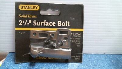 Stanley 2-1/2" Surface Bolt (80-3002) FS | eBay