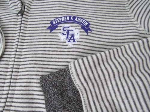 Stephen F Austin Lumberjacks Gray Purple Long Sleeve Hoodie Blue Brand ...