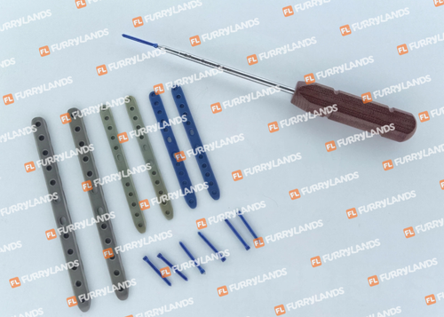 Veterinary 2.4-3.5mm Locking Straight Bridge Plates & LCP Screws Set 67 ...