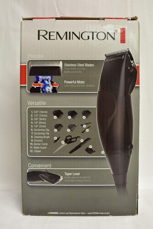 REMINGTON 12 Piece HOME BARBER Haircut CLIPPERS Kit HC60 BRAND NEW ...