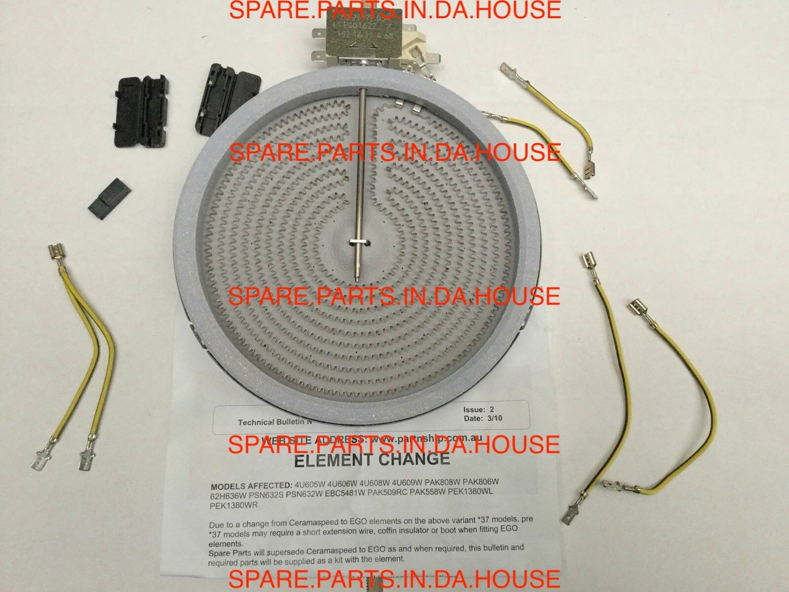 Simpson Evolution 726 Ceramic Glass Cooktop MEDIUM Hotplate Element ...