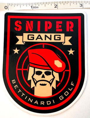 NEW BETTINARDI GOLF VETERANS DAY SNIPER GANG STICKER 3x4 | eBay