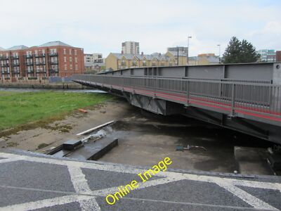 Photo 12x8 Mind the Gap! Cardiff/Caerdydd Tyneside Road's swingbridg ...