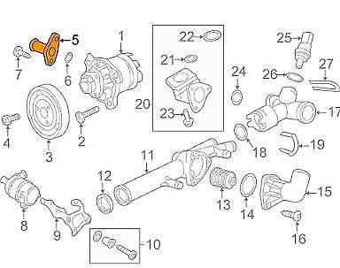Genuine Porsche Cayenne 92a Water Pump Outlet Pipe 95510623100 for sale ...