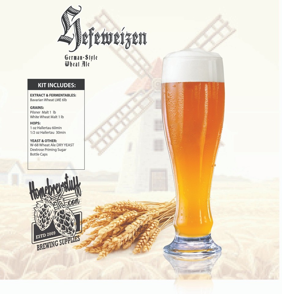GERMAN HEFEWEIZEN Beer Brewing recipe Kit | eBay