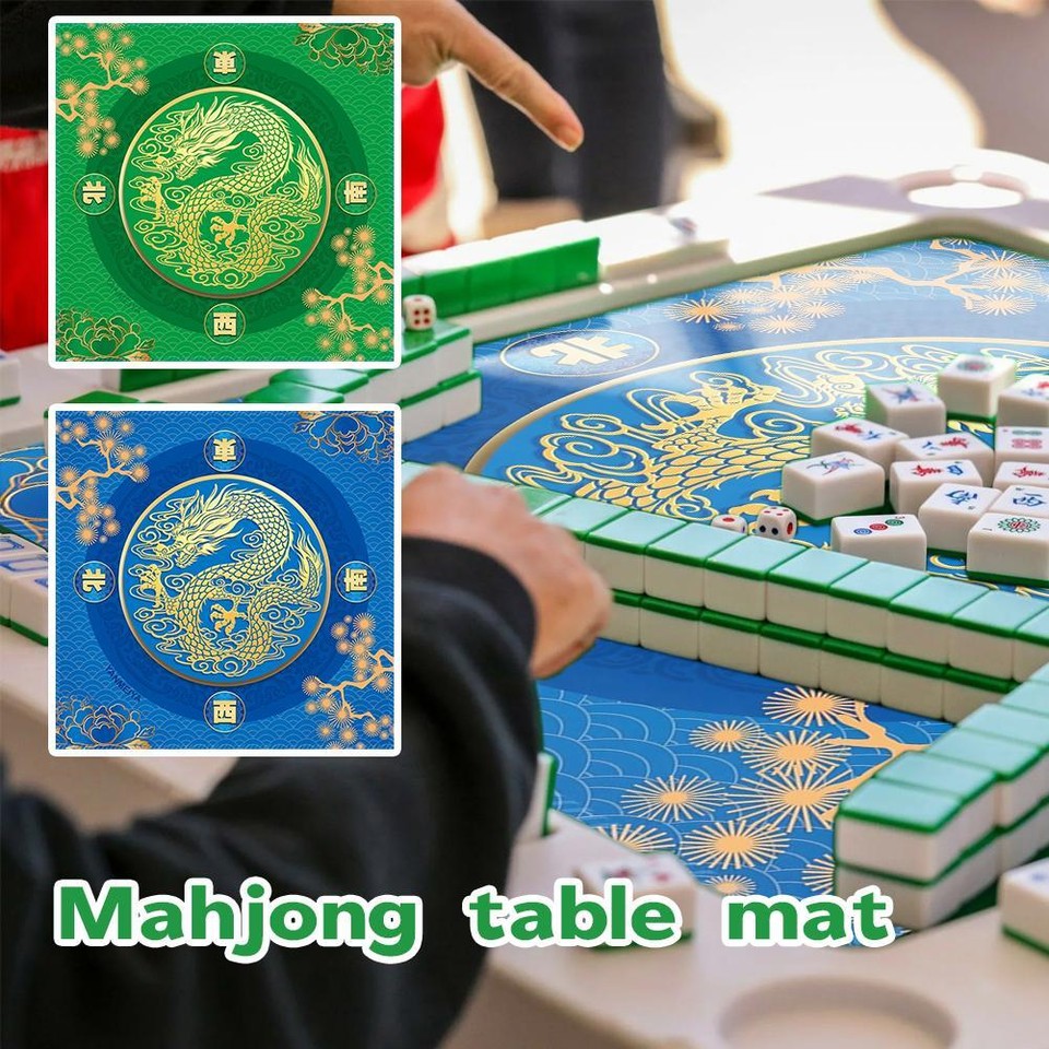 Mahjong Mat Anti Slip Noise Reduction Table Cover Board Game Mat ...