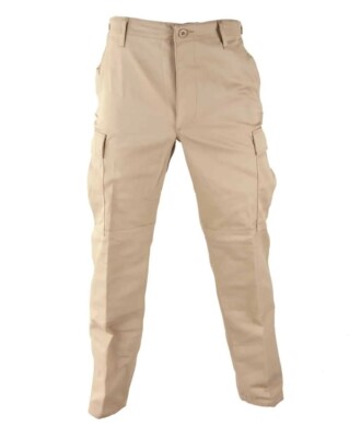 Propper BDU Pants Size SMALL SHORT Button Fly Cargo Khaki Tan New ...
