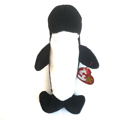 Ty WAVES the Orca Whale Beanie Babies 1996 Retired Rare Beany Baby 4084 ...