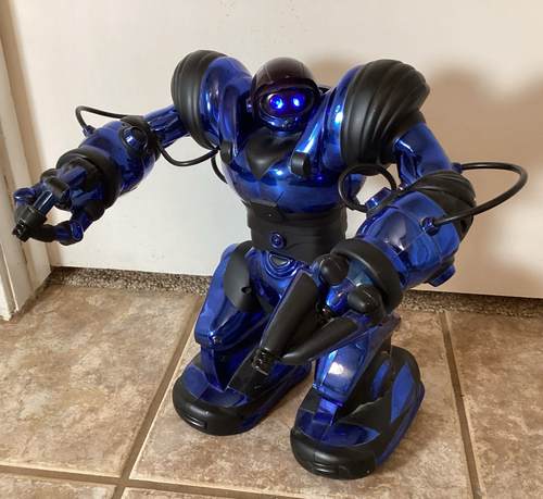 WOWWEE ROBOSAPIEN Robot Blue With Remote Control Sharper Image - Works ...
