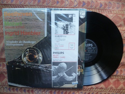 INGRID HAEBLER - BEETHOVEN MOZART QUINTETT ( LP Korea Philips + OBI NM ...
