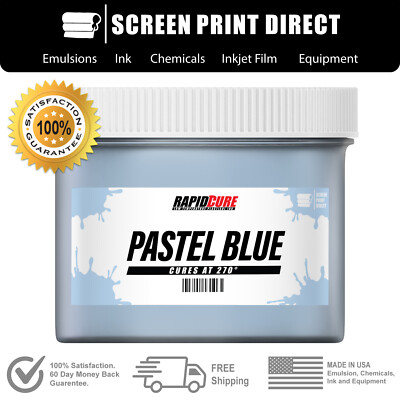 Pastel Blue - Screen Printing Plastisol Ink - Low Temp Cure 270F ...