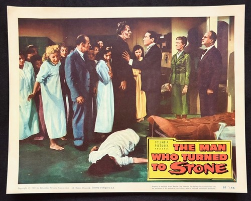 THE MAN WHO TURNED TO STONE Original 1957 11x14 Lobby Card + SPFX ...