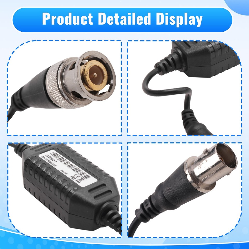 Coaxial Video Ground Loop Isolator Balun BNC Male to Female for CCTV ...