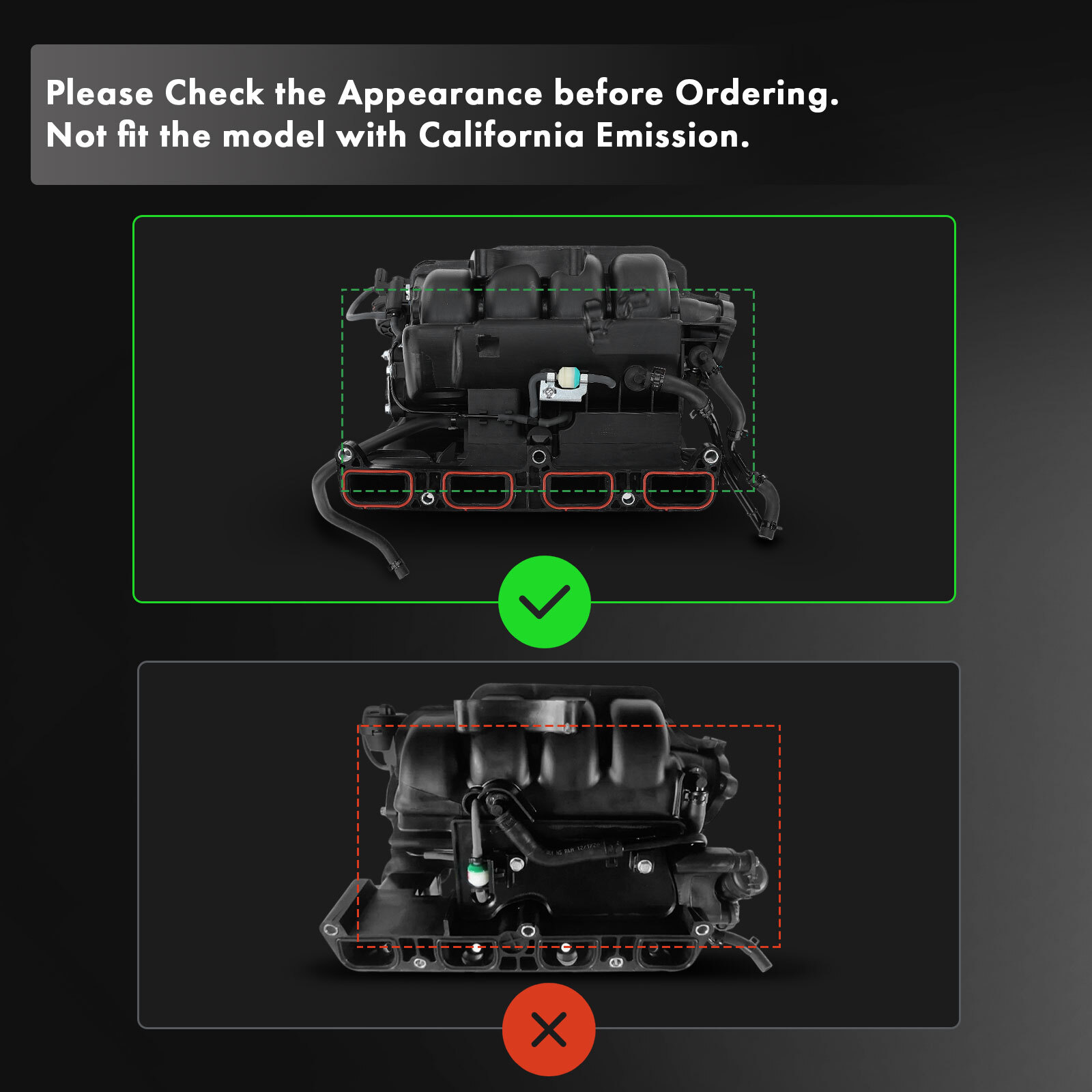 Hyundai Sonata Tucson Kia Optima Sorento 2.0L 2.4L Intake Manifold w ...