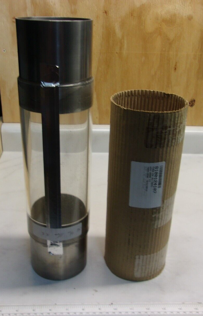 4" OD x 16” LONG, STAINLESS STEEL & ACRYLIC SIGHT GLASS, COUPLING ...