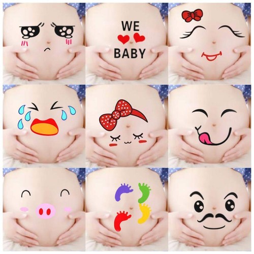 Adorable Pregnancy Belly Stickers for Memorable Photography Moments ...